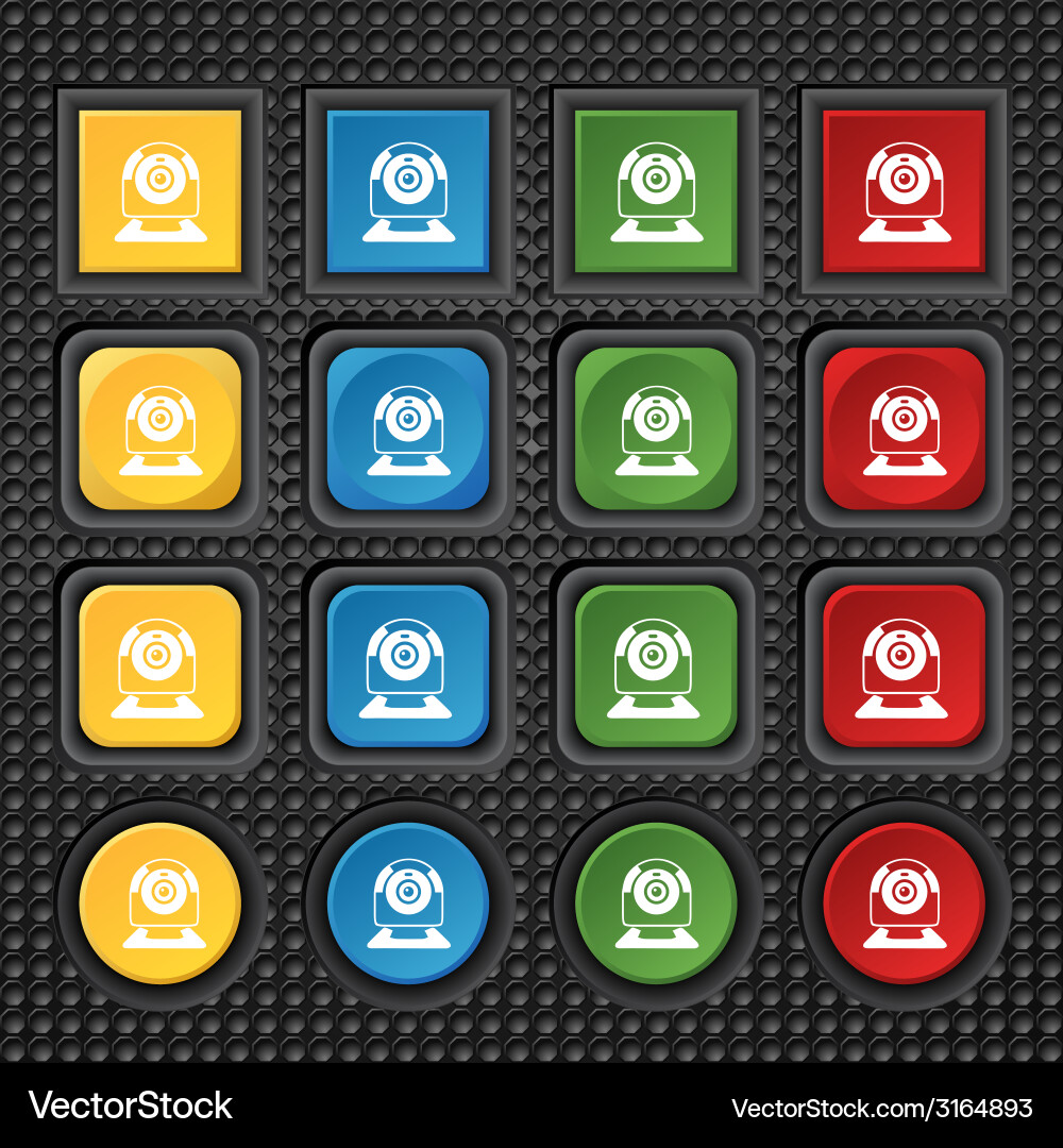 Webcam sign icon web video chat symbol camera chat