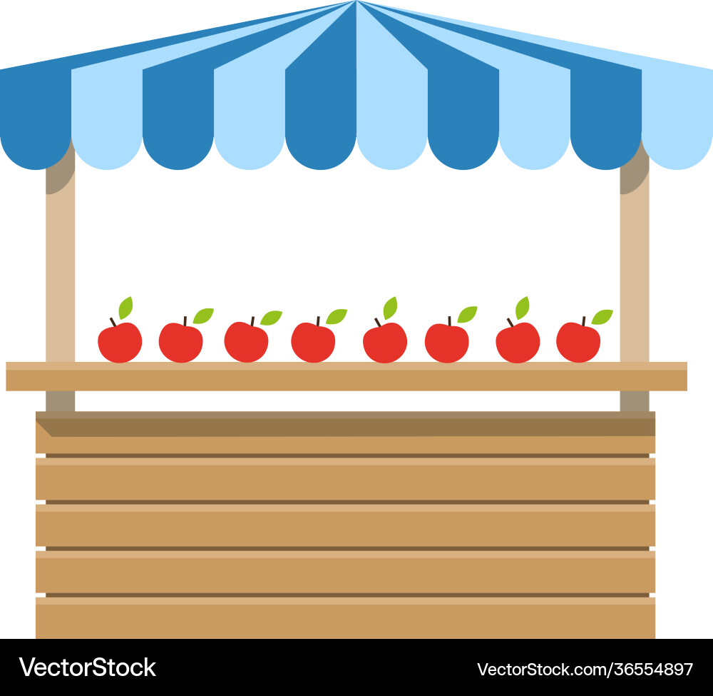 Market stall Royalty Free Vector Image - VectorStock