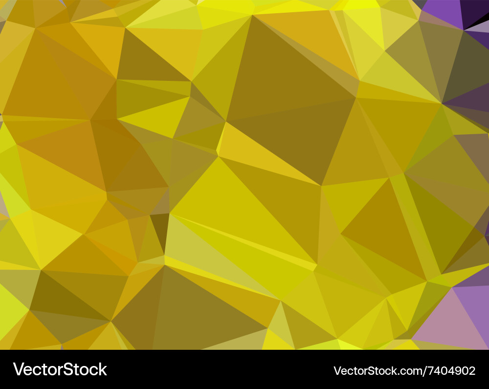 Polygonal abstract background low poly gold Vector Image
