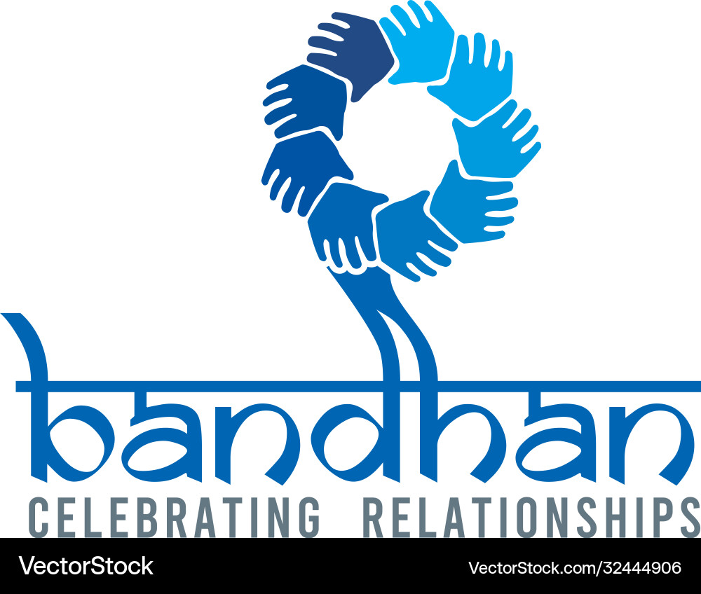 Bandhan logo Royalty Free Vector Image - VectorStock