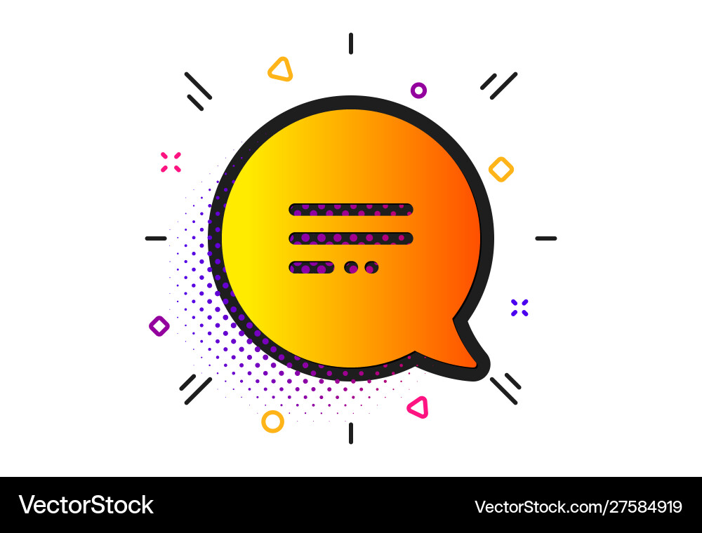Text message icon chat comment sign speech Vector Image