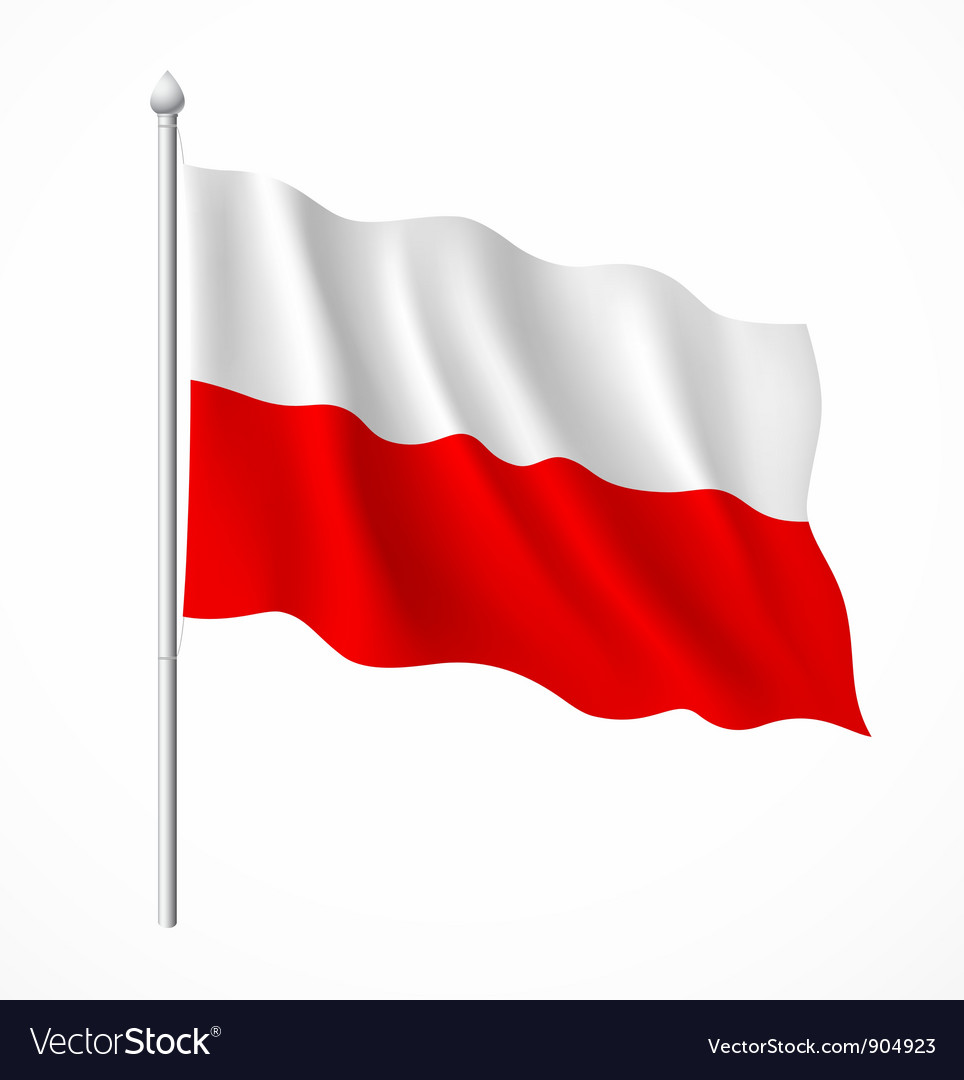 Poland flag Royalty Free Vector Image - VectorStock Poland flag Royalty Free Vector Image - VectorStock