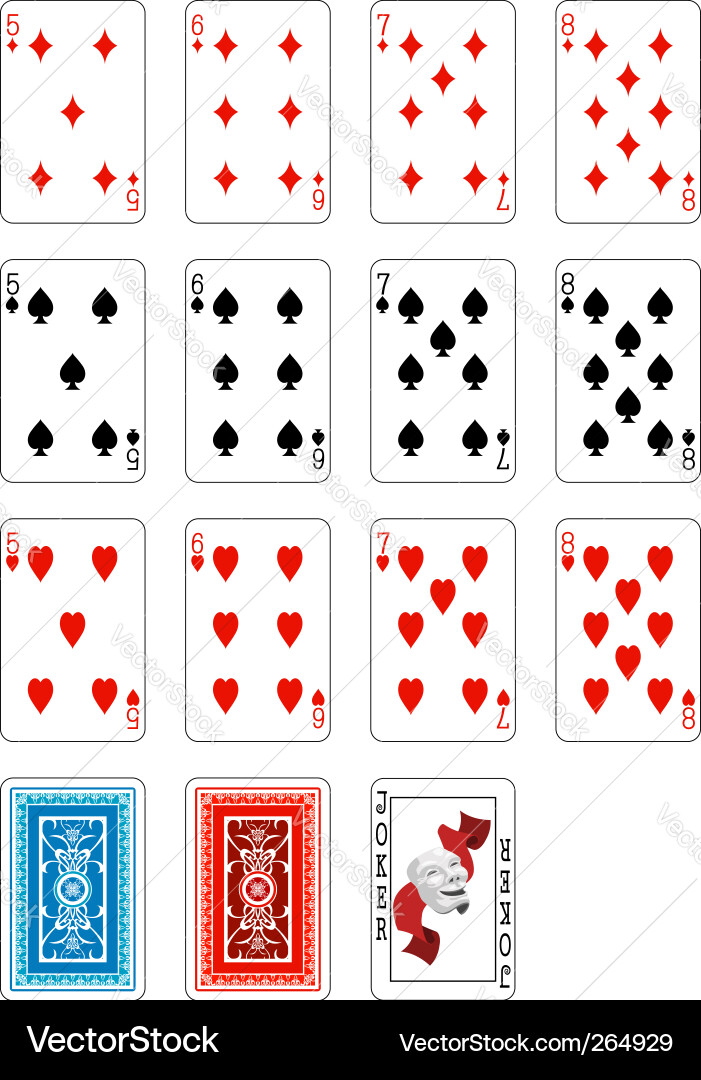 Deck of cards Royalty Free Vector Image - VectorStock