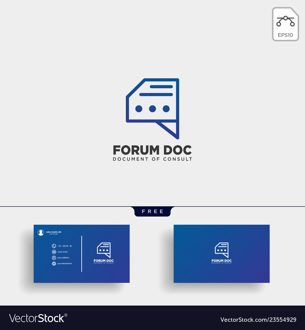 Document file data message logo template Vector Image