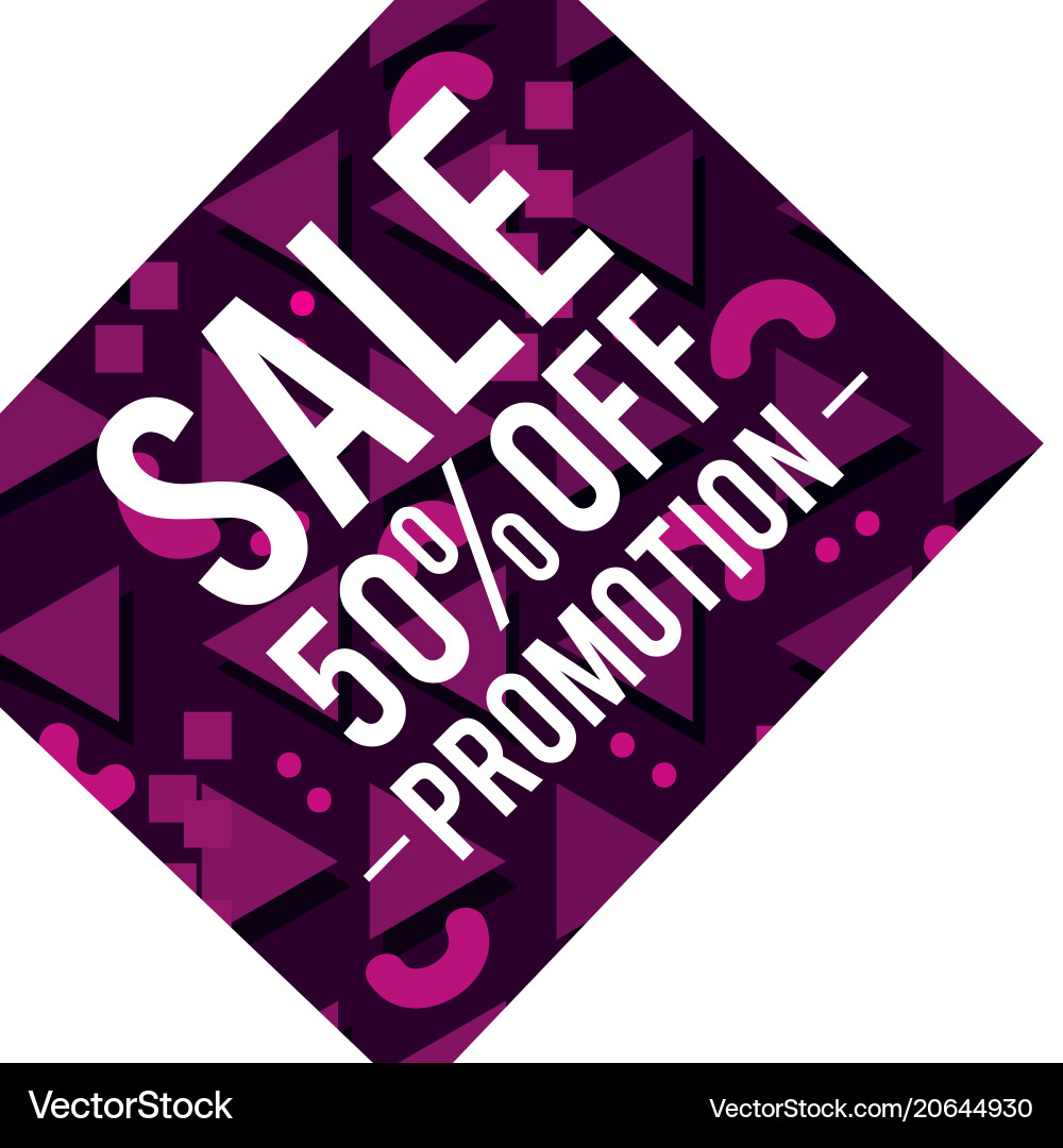 Sales promotions and discounts Royalty Free Vector Image