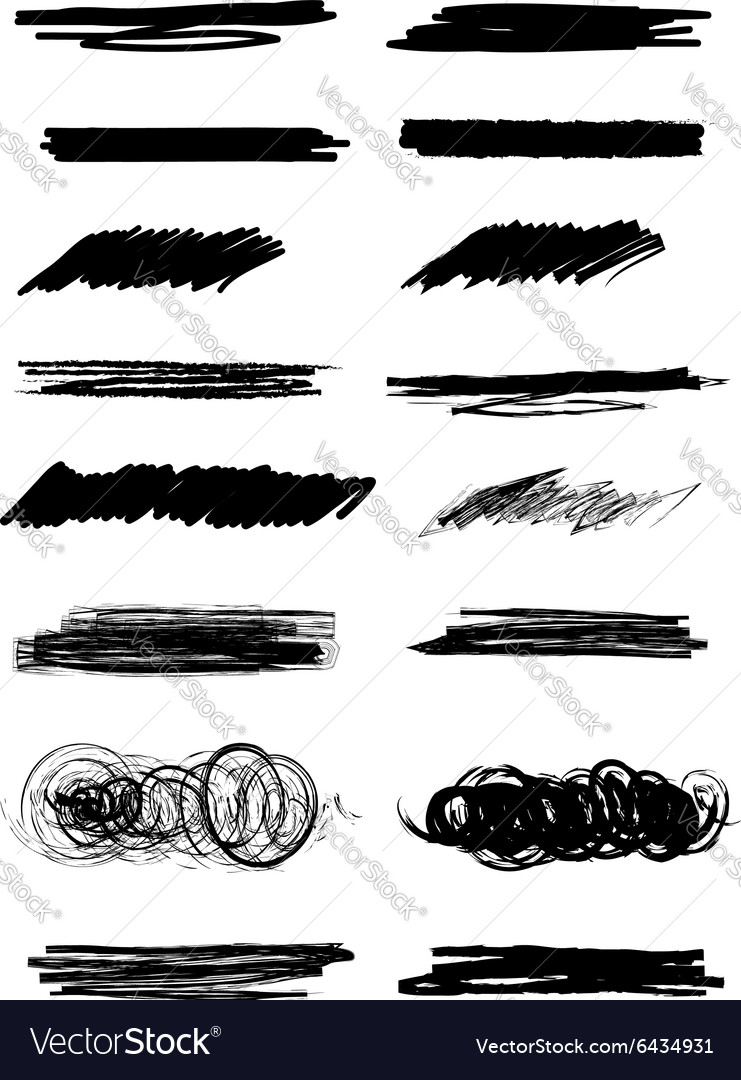 Marker lines Royalty Free Vector Image - VectorStock
