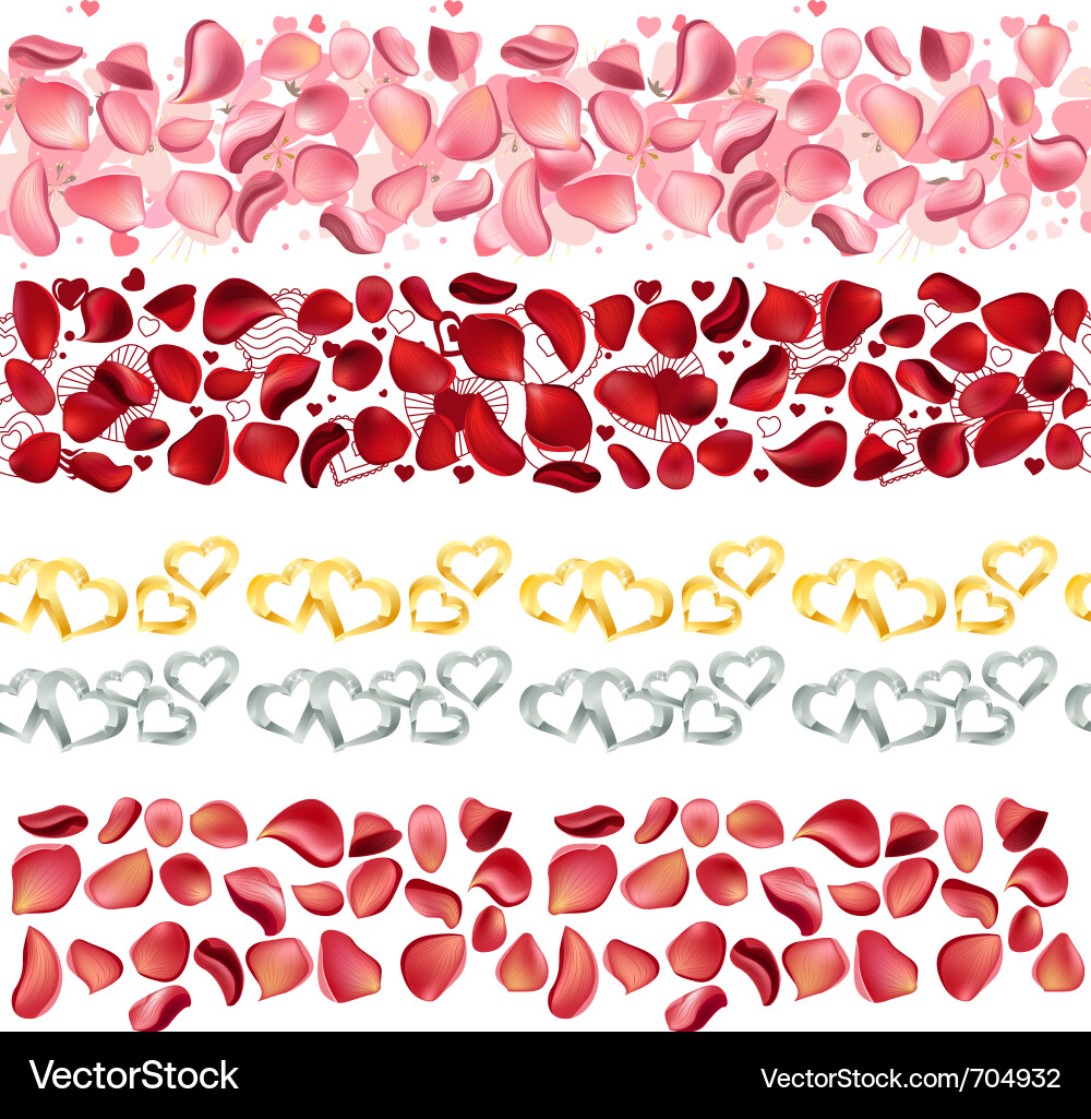 Rose petals Royalty Free Vector Image - VectorStock