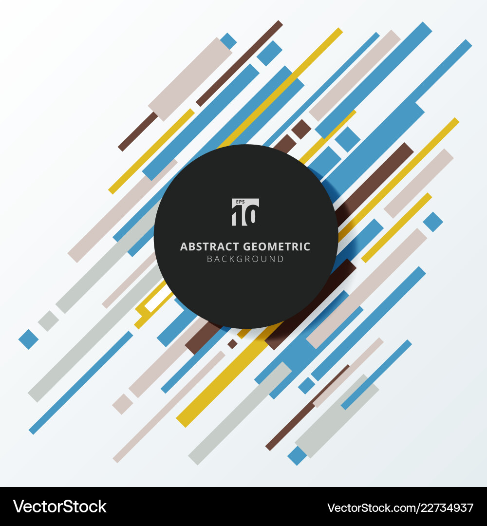 Abstract colorful geometric pattern design Vector Image