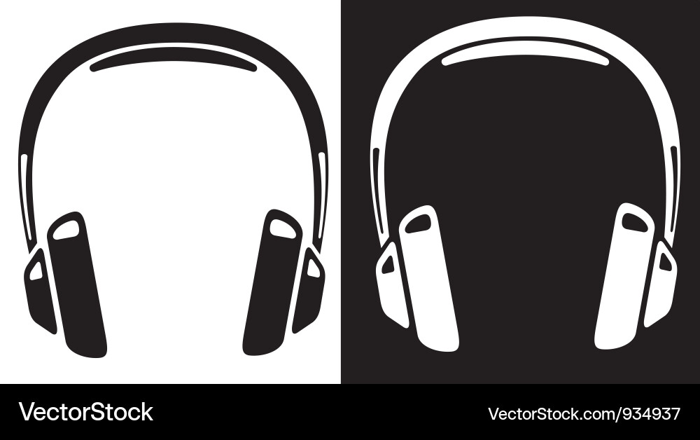 Headphones Royalty Free Vector Image - VectorStock