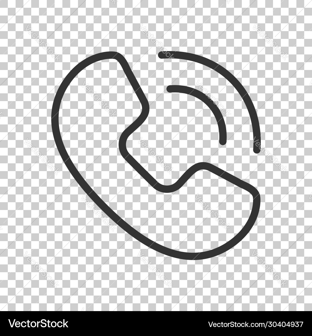 Mobile phone icon in flat style telephone talk Vector Image
