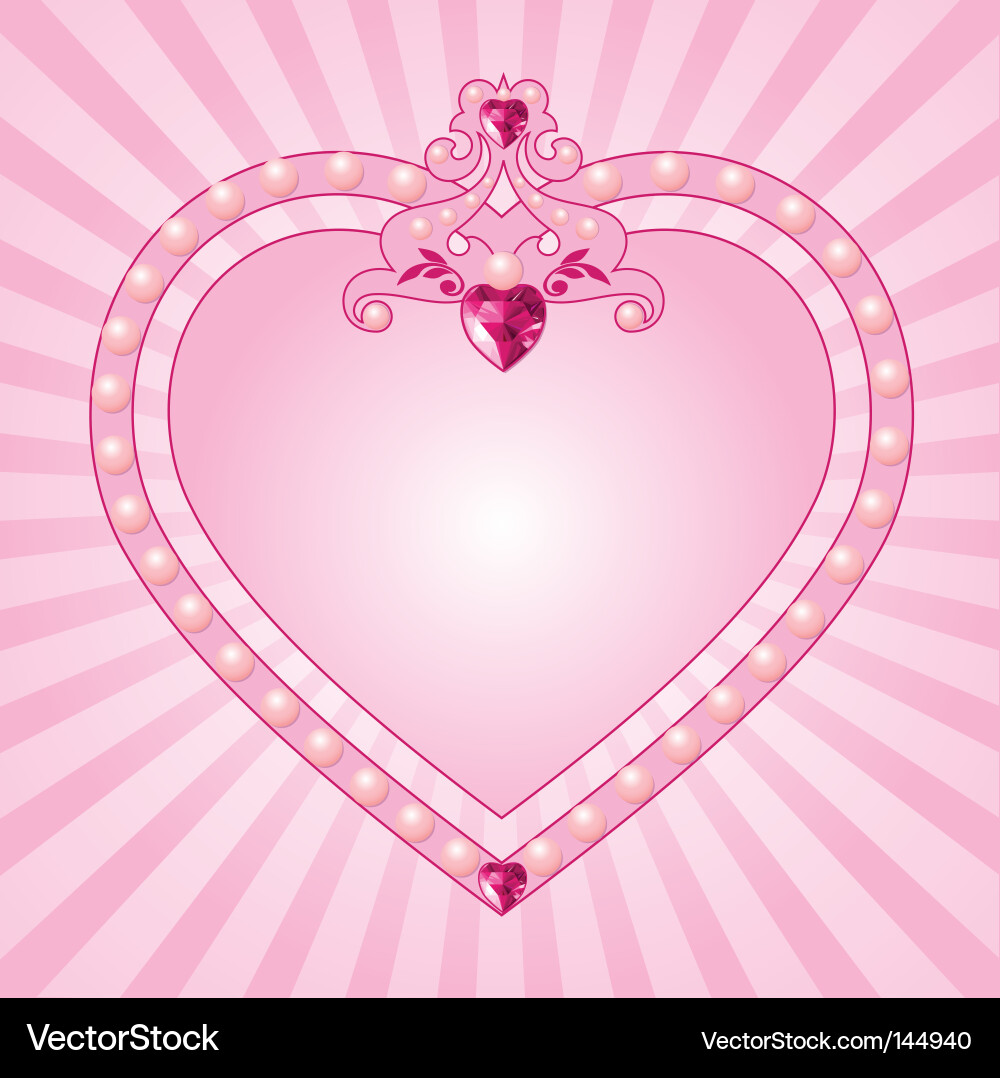 Princess pink frame Royalty Free Vector Image - VectorStock