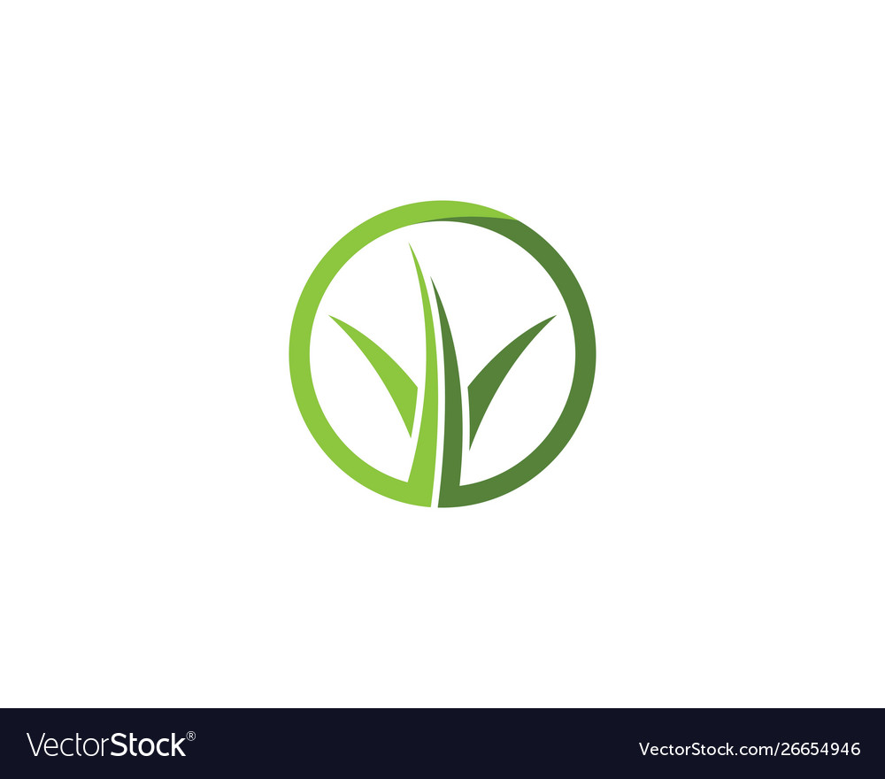 Grass logo Royalty Free Vector Image - VectorStock