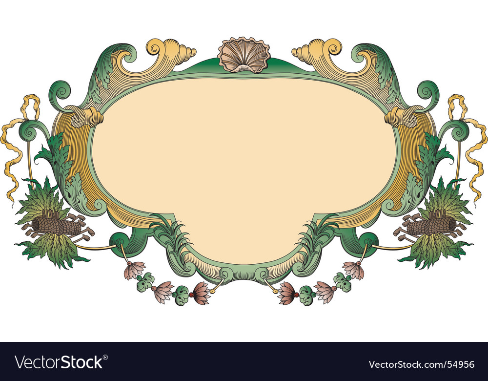 Ornate frame Royalty Free Vector Image - VectorStock