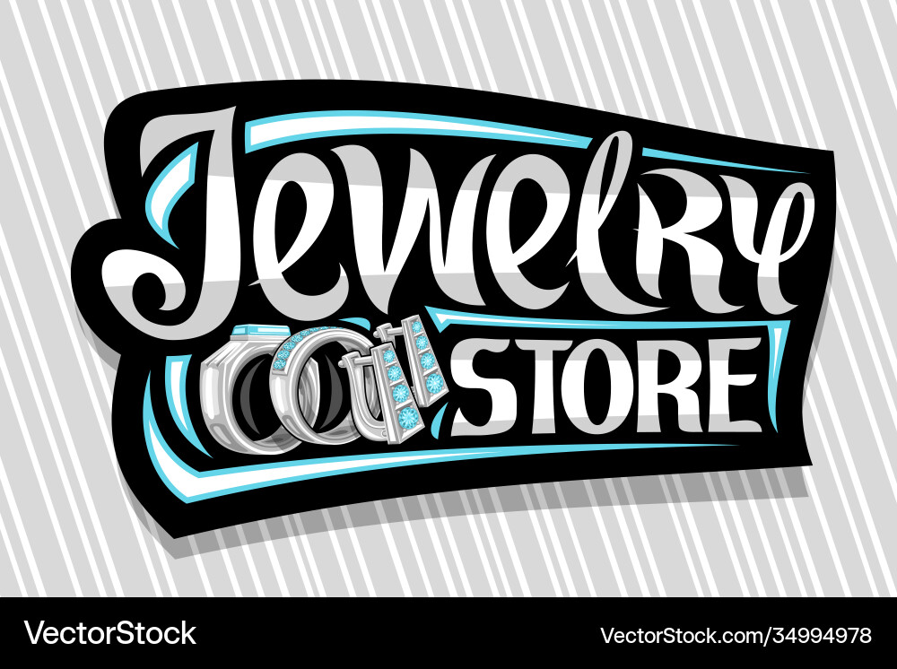 Logo for jewelry store Royalty Free Vector Image