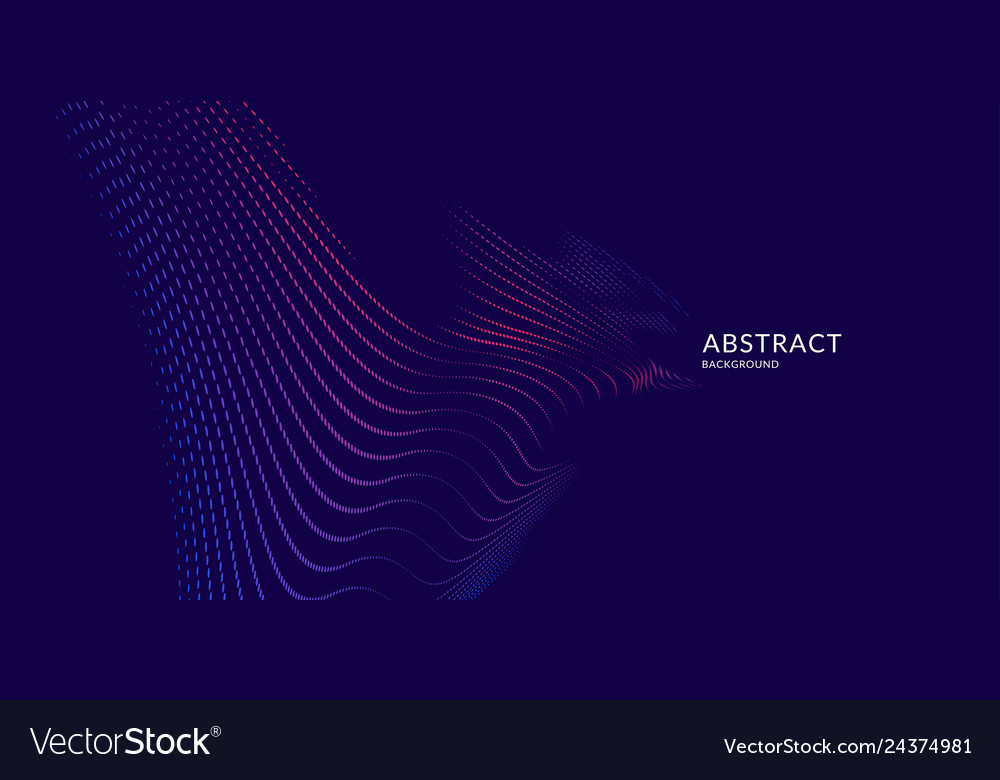 Abstract background with dynamic waves Royalty Free Vector