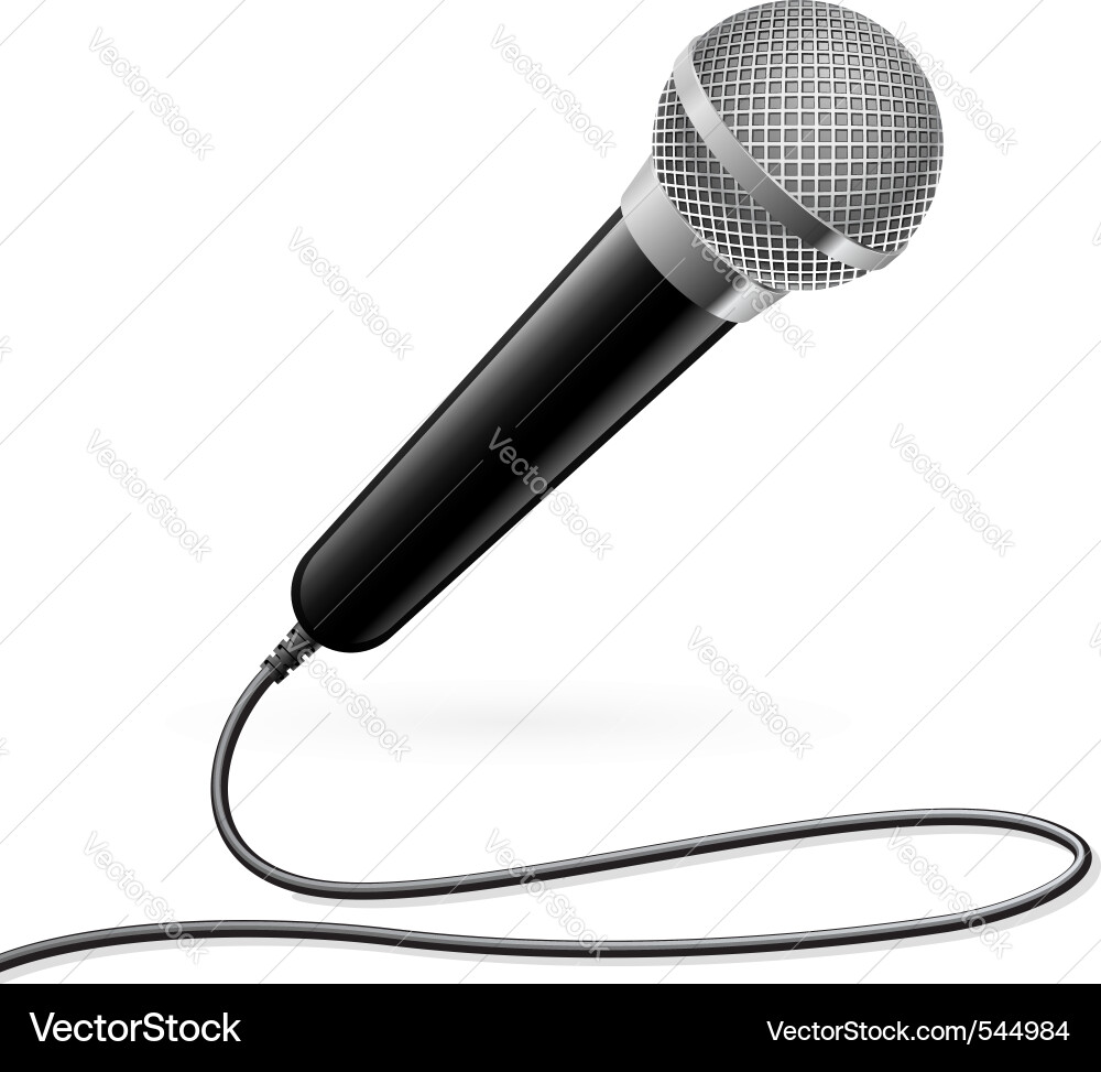 Karaoke microphone Royalty Free Vector Image - VectorStock