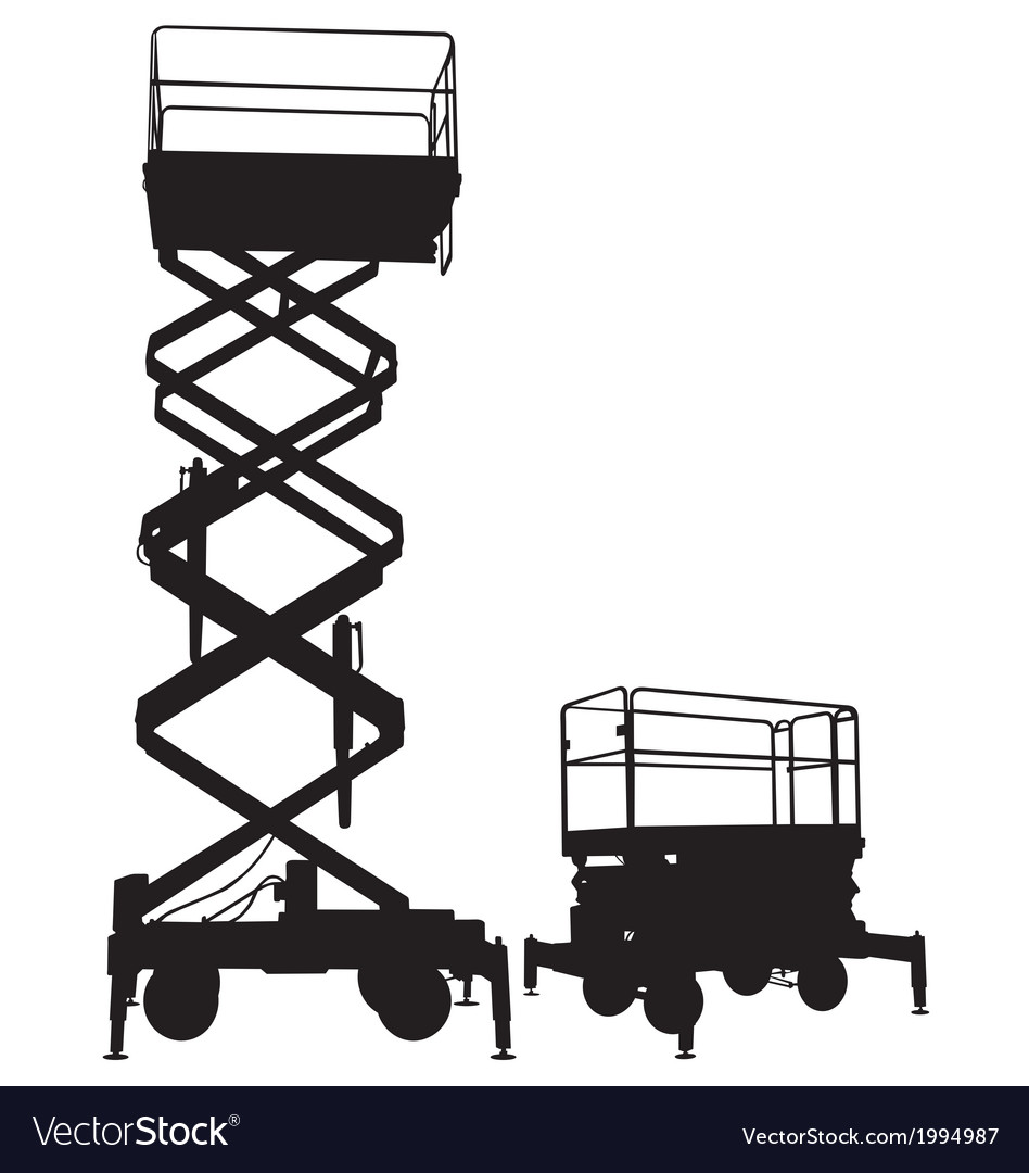 Scissor lift Royalty Free Vector Image - VectorStock