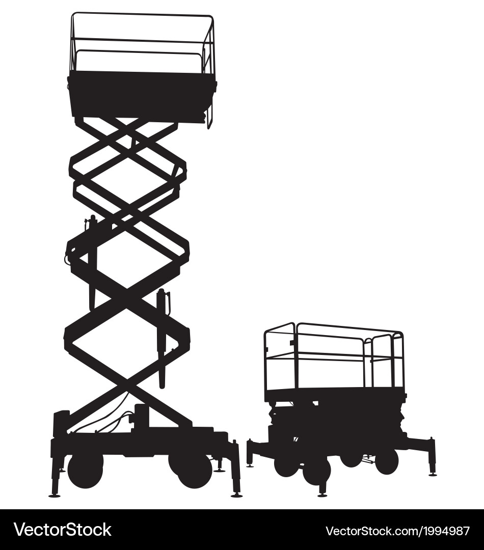 Scissor lift Royalty Free Vector Image - VectorStock