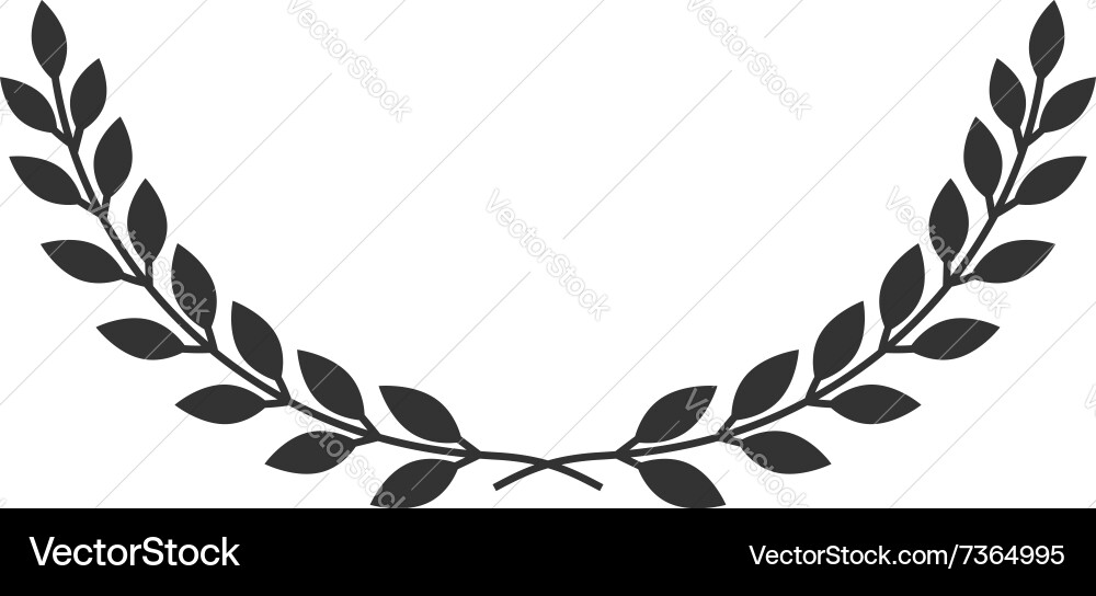 Laurel wreath symbol Royalty Free Vector Image