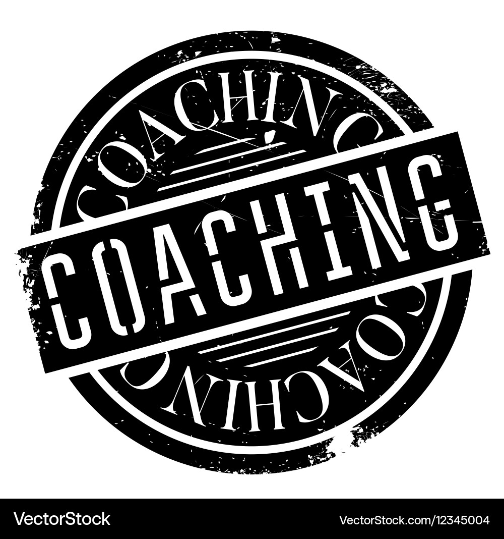 Coaching rubber stamp Royalty Free Vector Image
