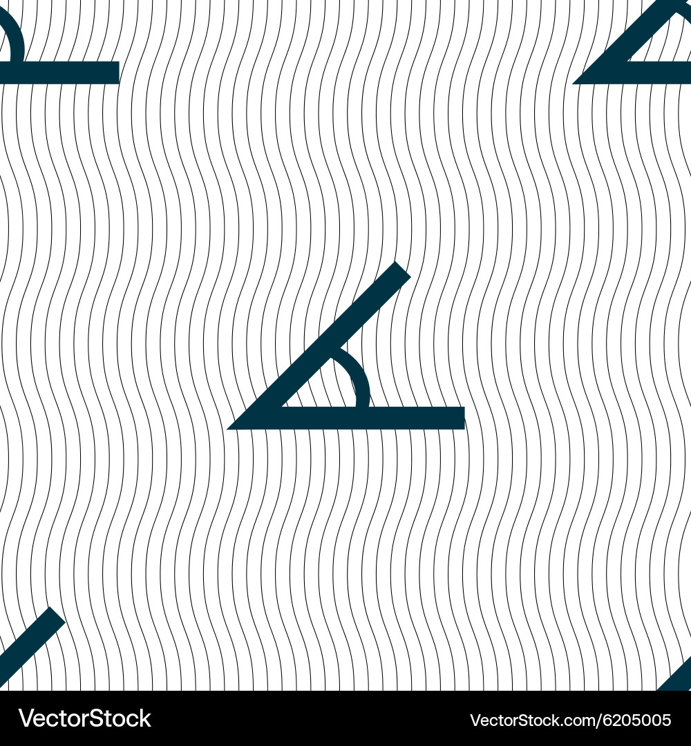 Angle 45 degrees icon sign seamless pattern Vector Image