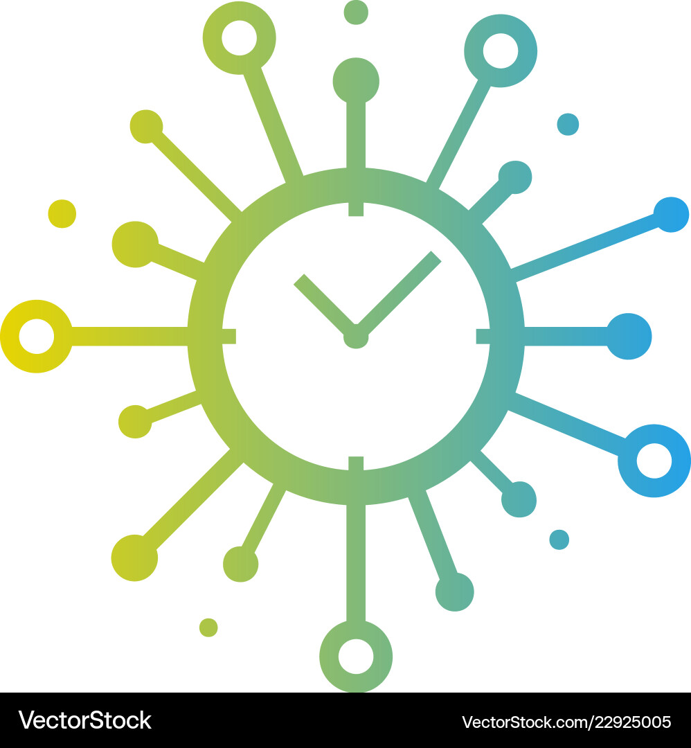 Clock share logo icon design Royalty Free Vector Image