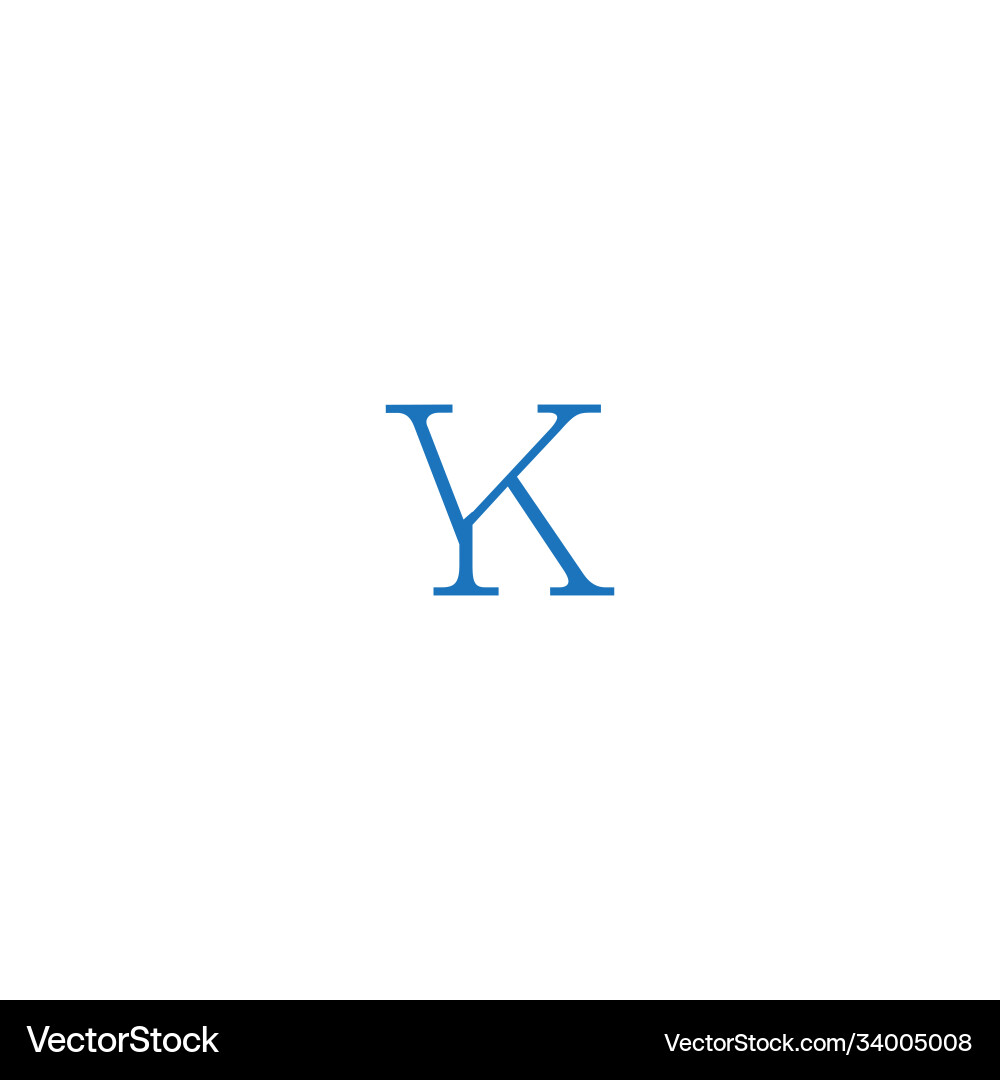 V k letter logo emblem design Royalty Free Vector Image