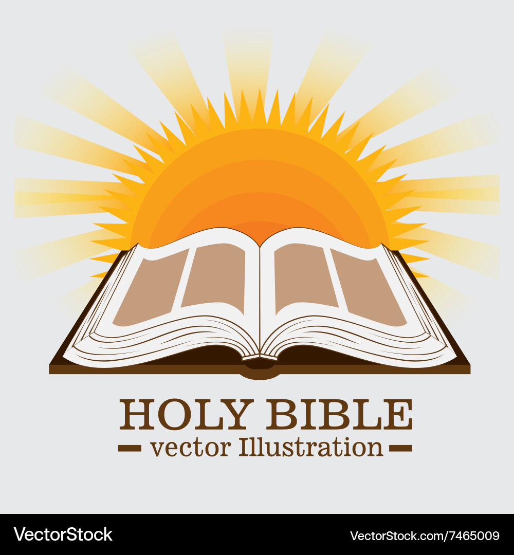 Holy bible book Royalty Free Vector Image - VectorStock
