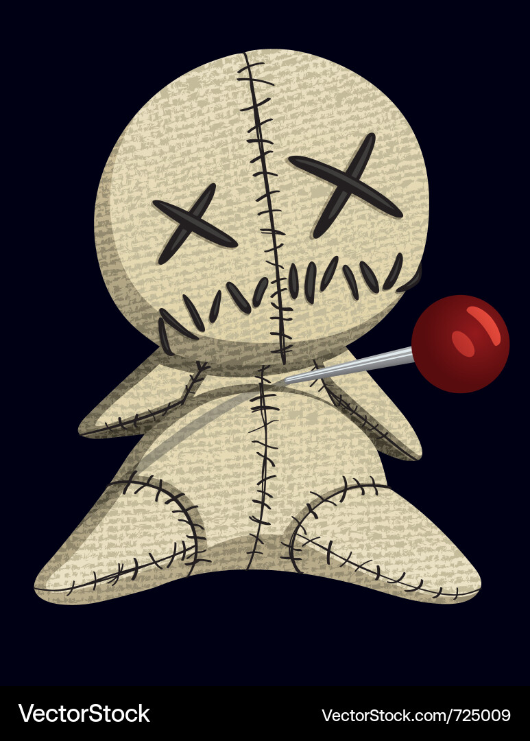 Voodoo doll Royalty Free Vector Image - VectorStock