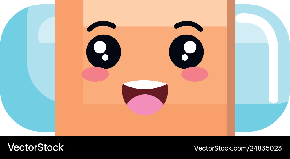 Eraser school supply icon Royalty Free Vector Image