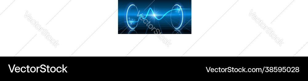 Fantastic background with neon graph and glowing Vector Image