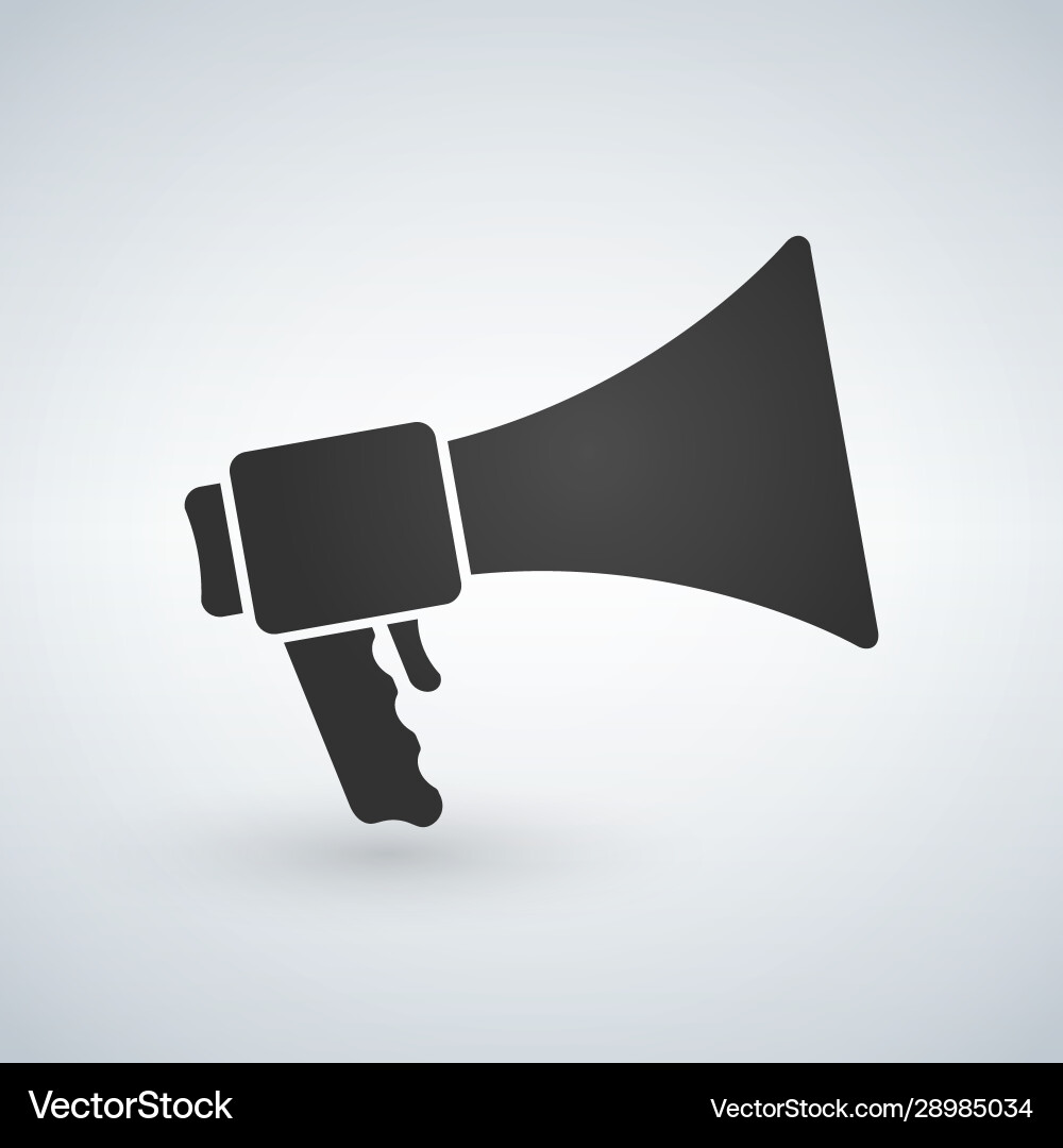 Loudspeaker icon stock flat design style Vector Image