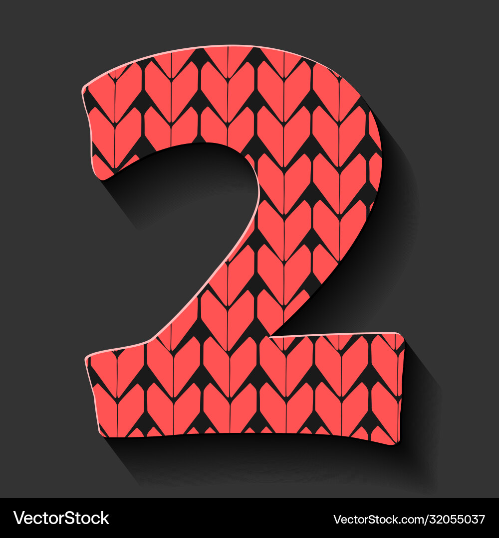 Paper strip numbers template Royalty Free Vector Image