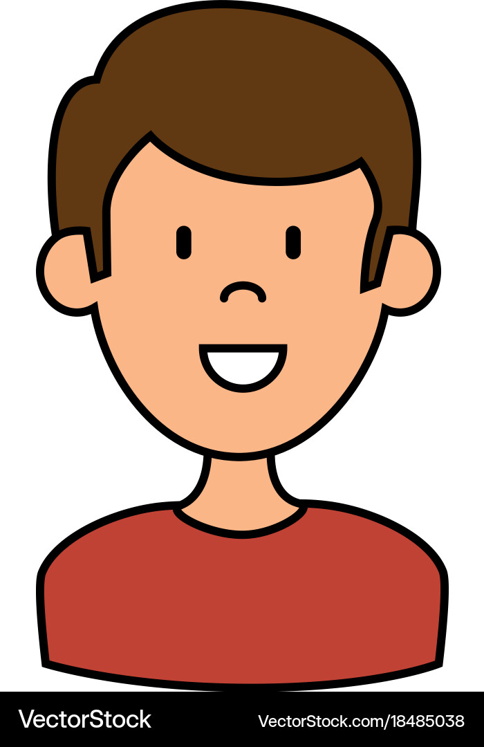 Young man avatar character Royalty Free Vector Image