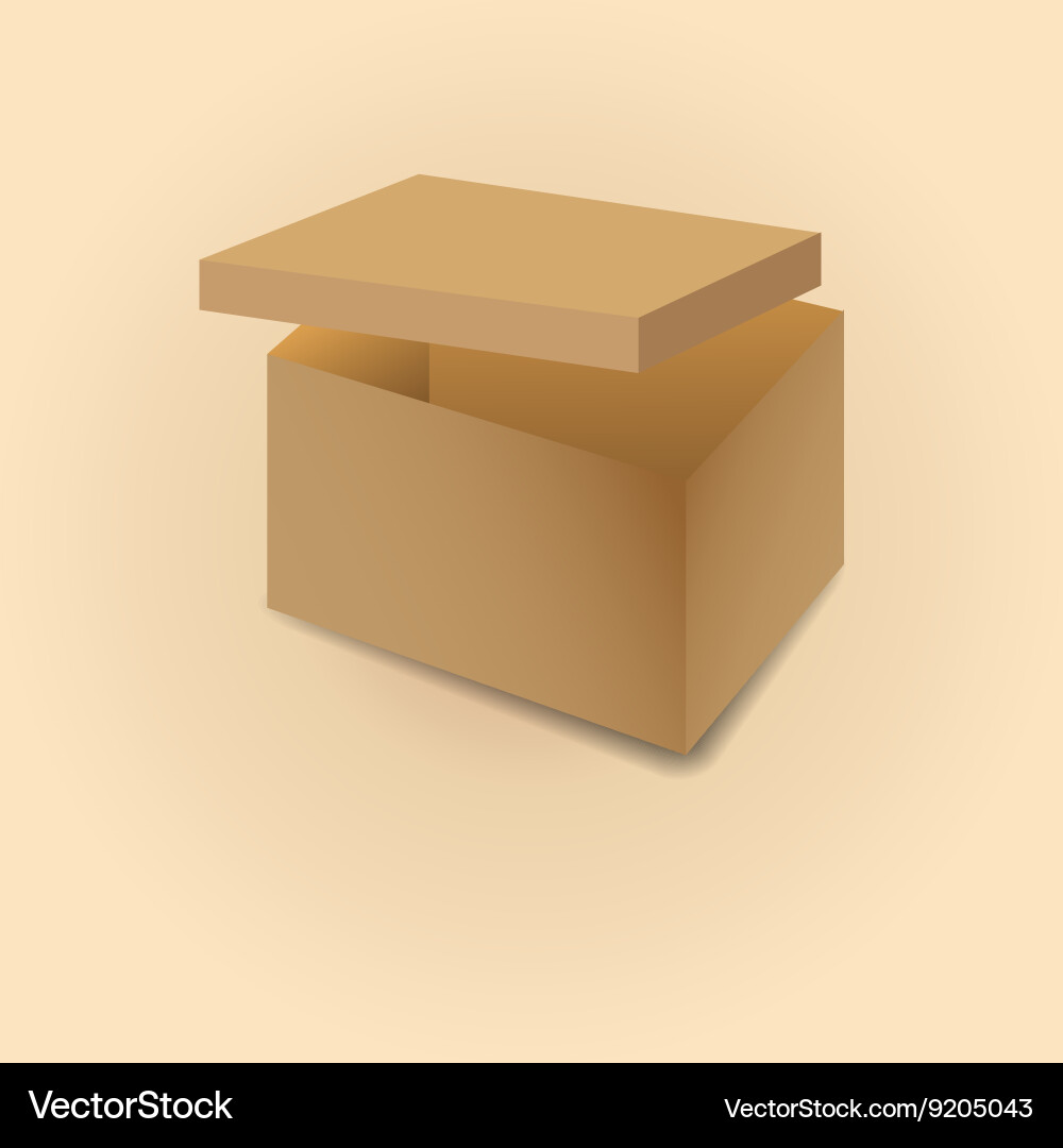 Cardboard box Royalty Free Vector Image - VectorStock
