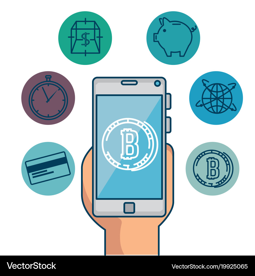 Fintech investment financial internet technology Vector Image