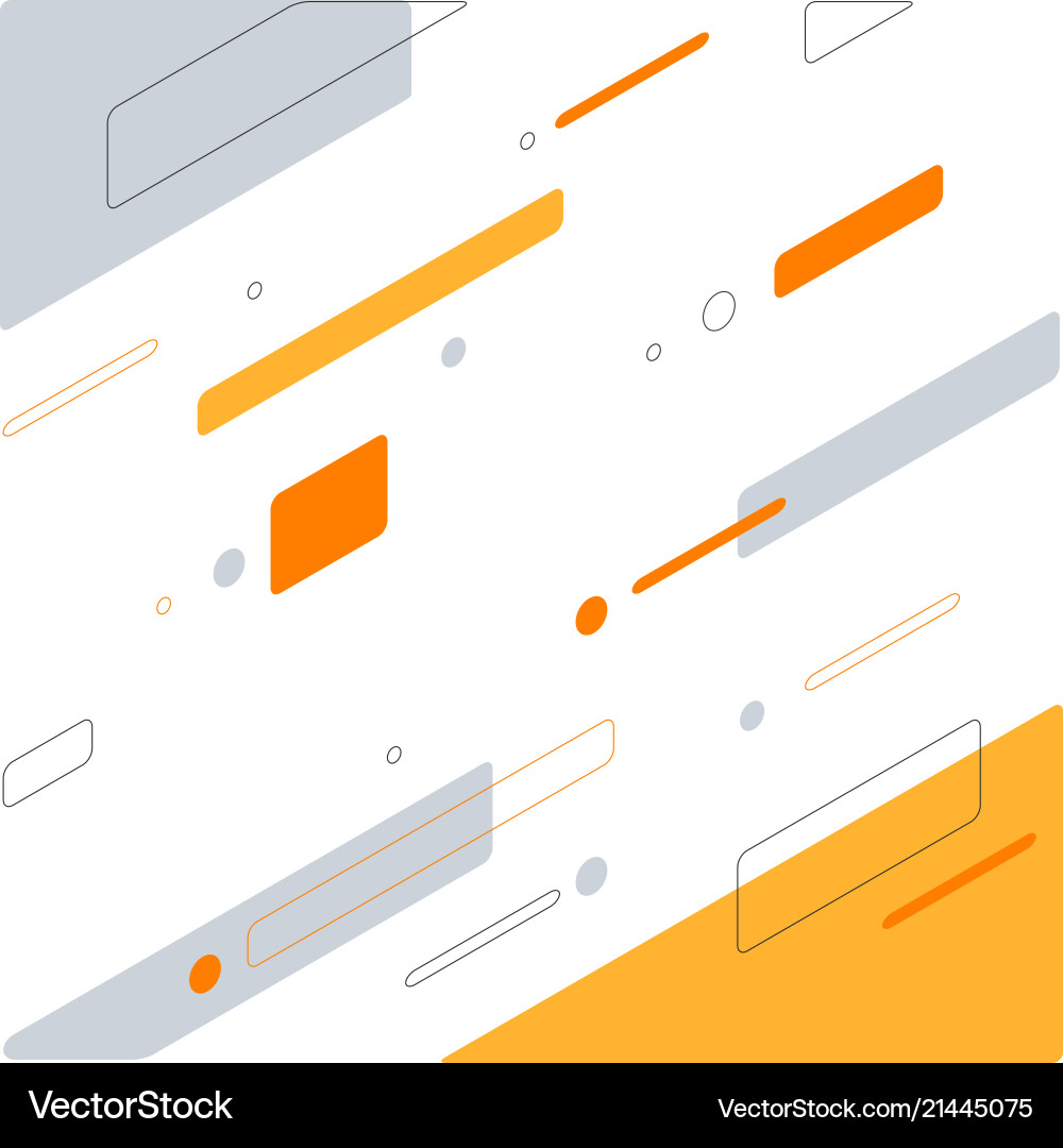 Colorful geometric background with dynamic shapes Vector Image