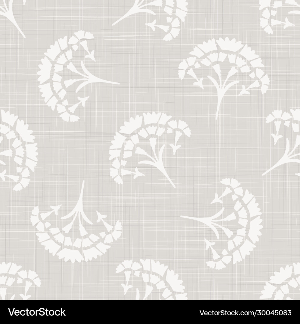 Gray french linen texture background printed Vector Image