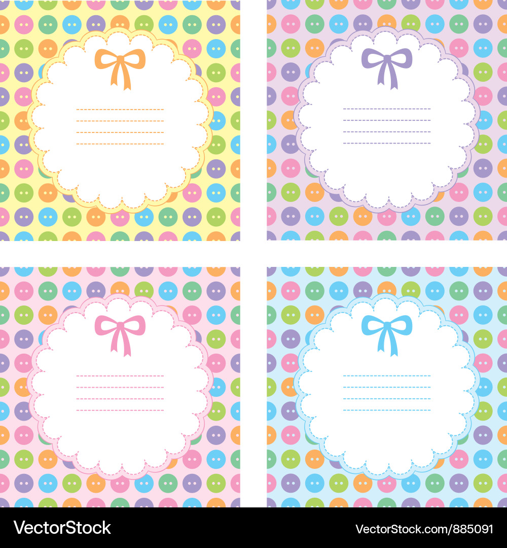Set of baby frames Royalty Free Vector Image - VectorStock