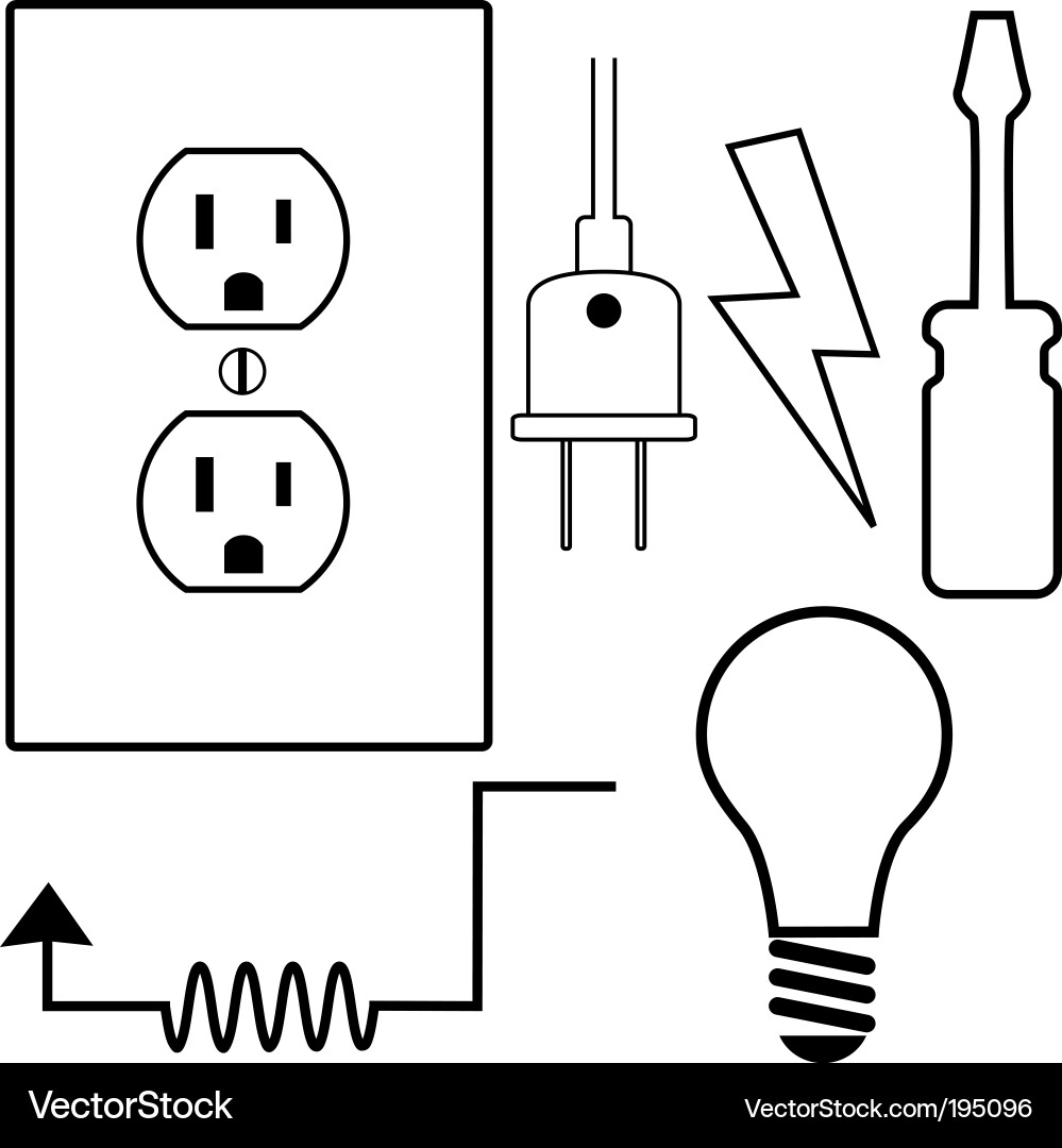 Electrical symbols Royalty Free Vector Image - VectorStock