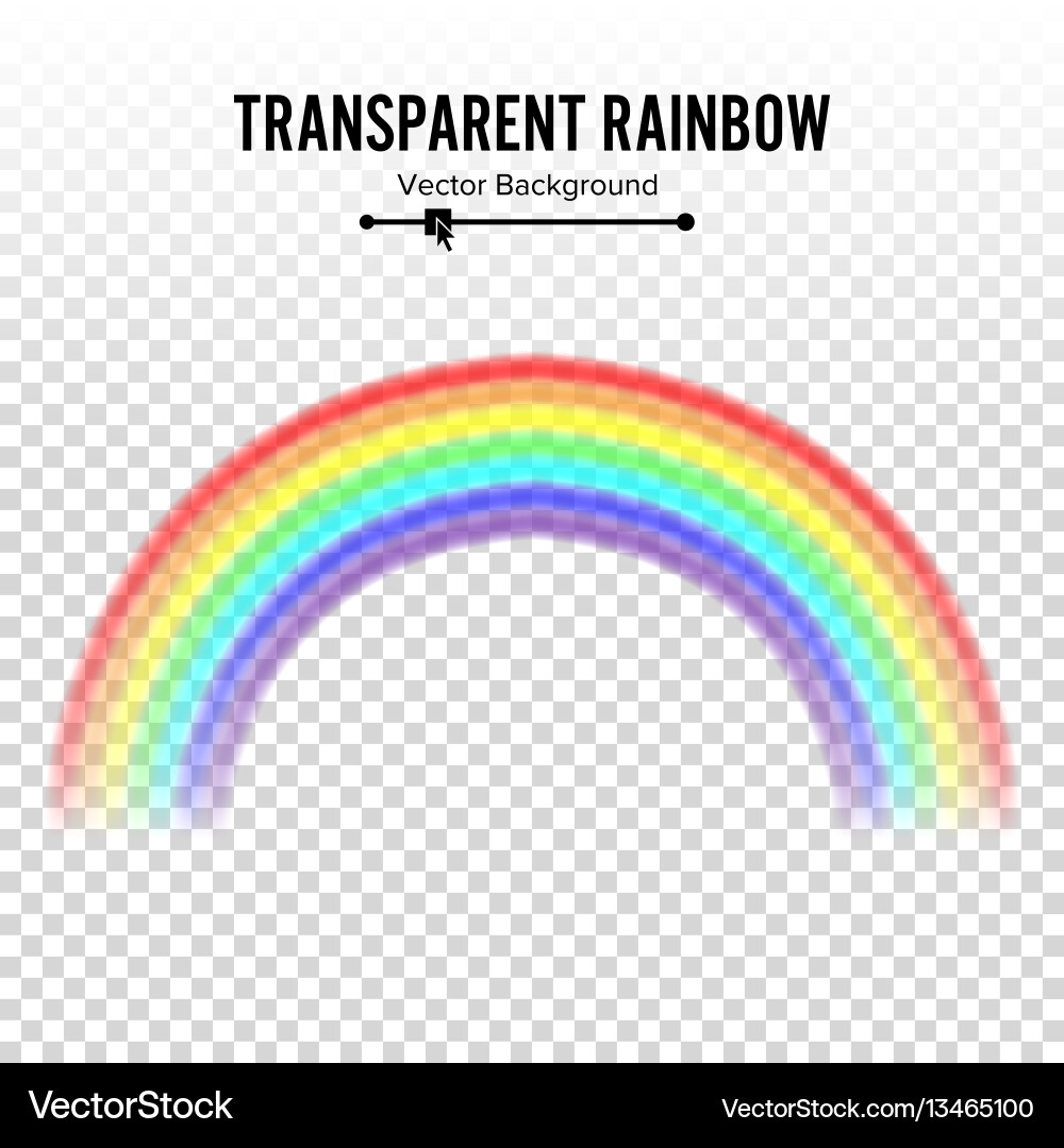 Rainbow classic round shape realistic Royalty Free Vector