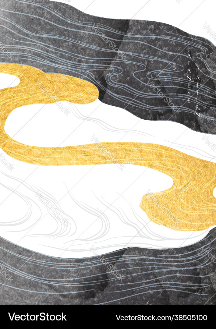 Japanese background with line pattern abstract Vector Image