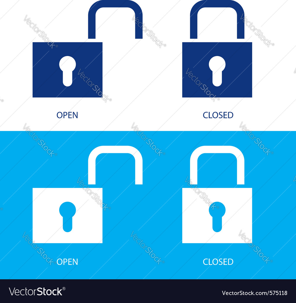 Padlocks set Royalty Free Vector Image - VectorStock