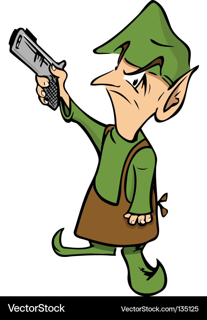 Elf gun Royalty Free Vector Image - VectorStock