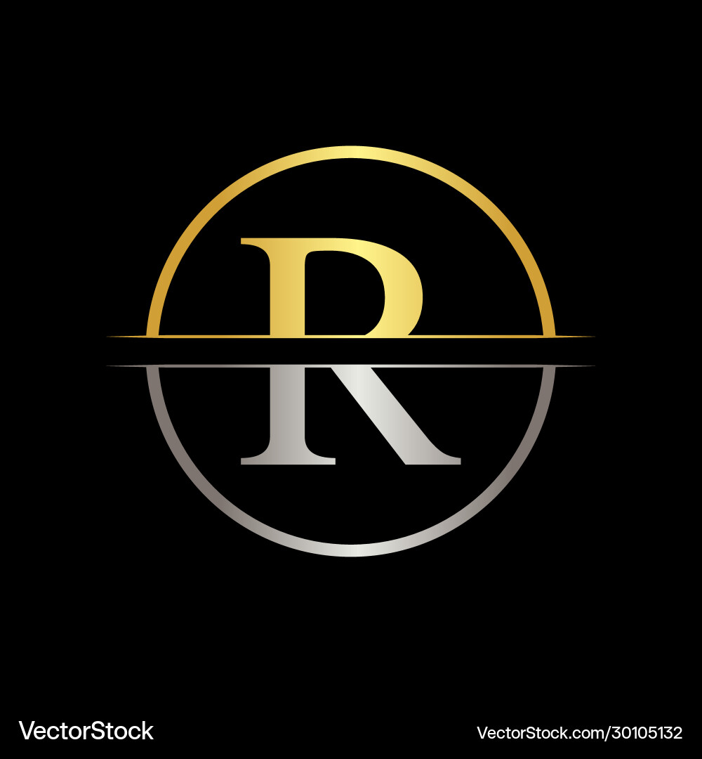 Initial letter r logo design business template Vector Image