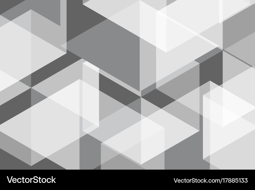 White grey geometric abstract background Vector Image