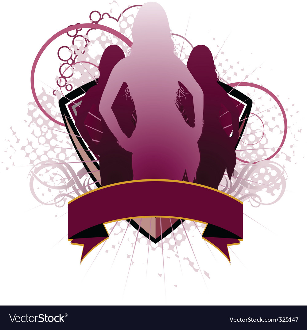 Sexy Shield Royalty Free Vector Image Vectorstock