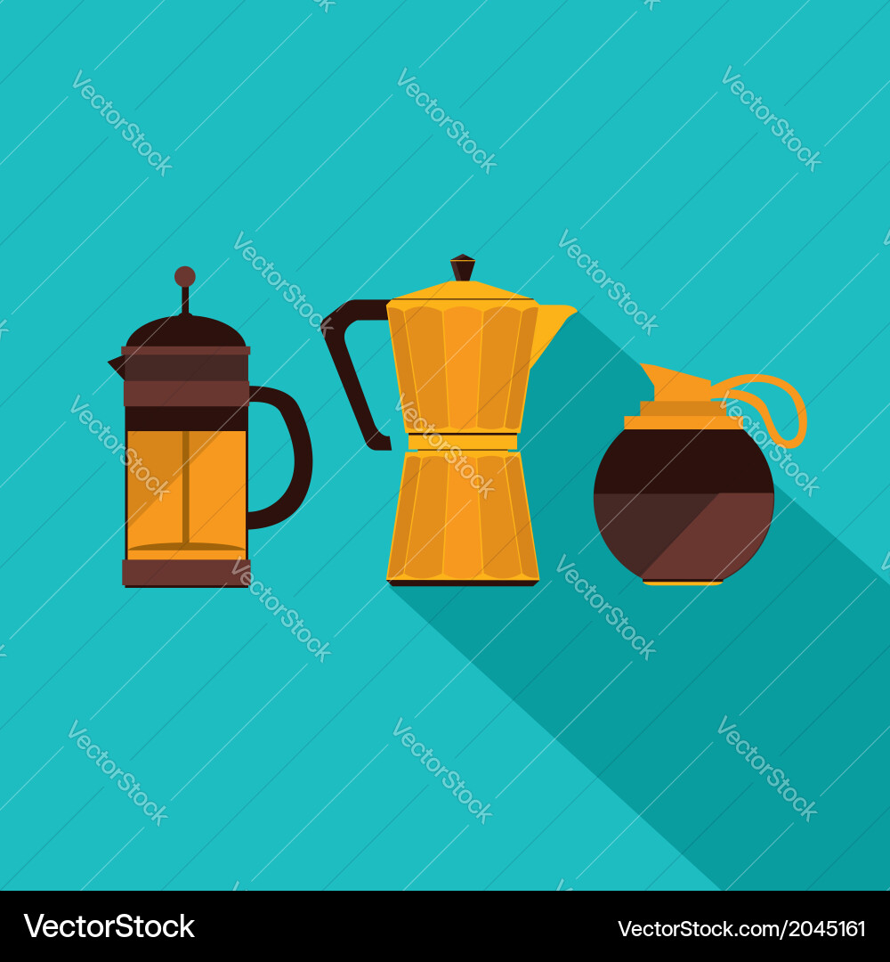 Coffee icon menu flat design for menu shop Vector Image
