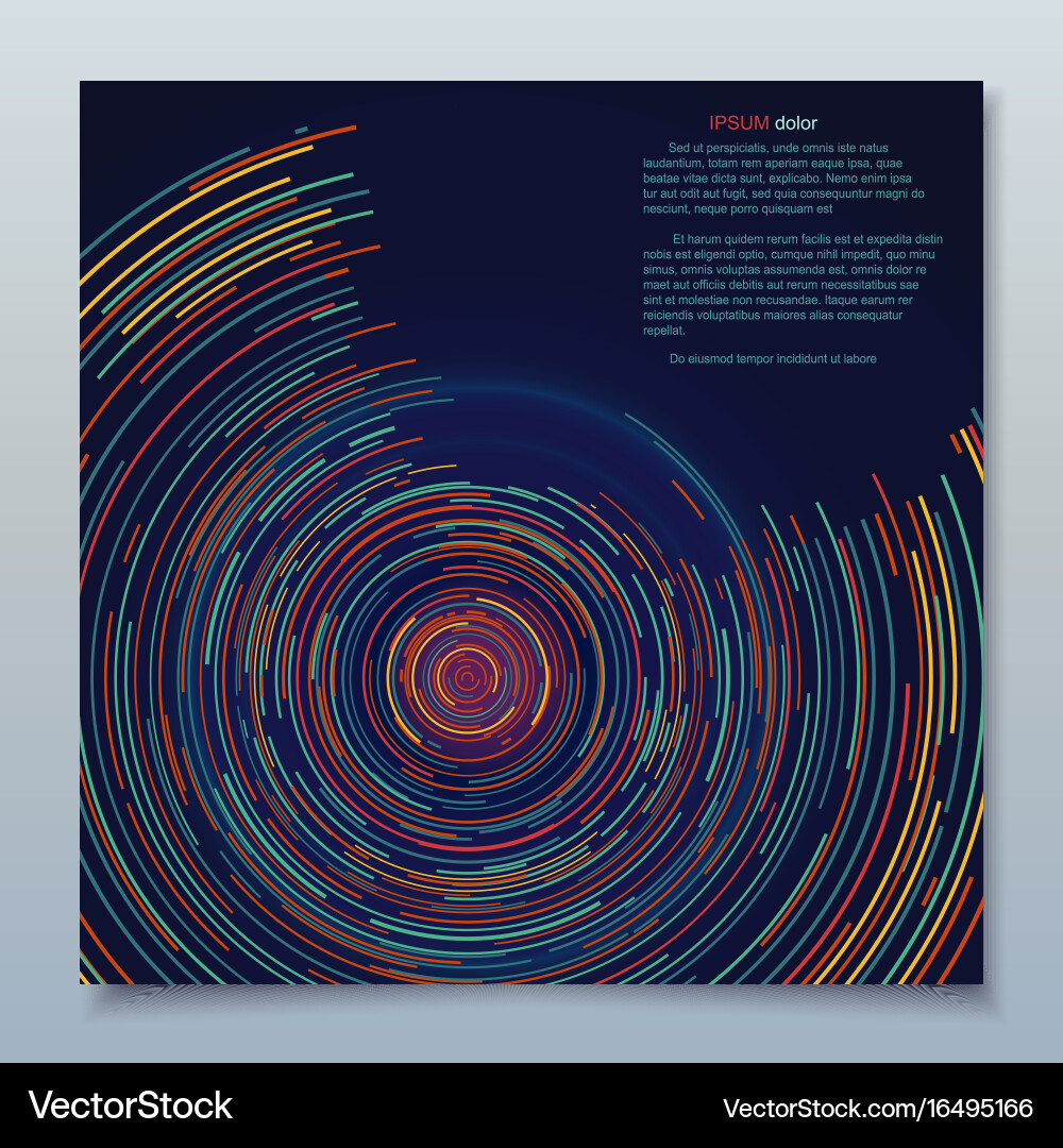 Circle brochure business flyer design template Vector Image