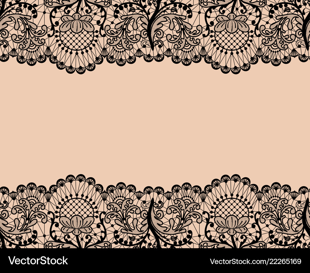 Seamless black lace Royalty Free Vector Image - VectorStock